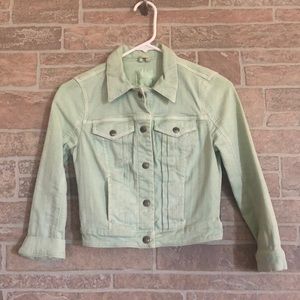 Guess | Jackets & Coats | Guess Green Jean Jacket | Poshmark